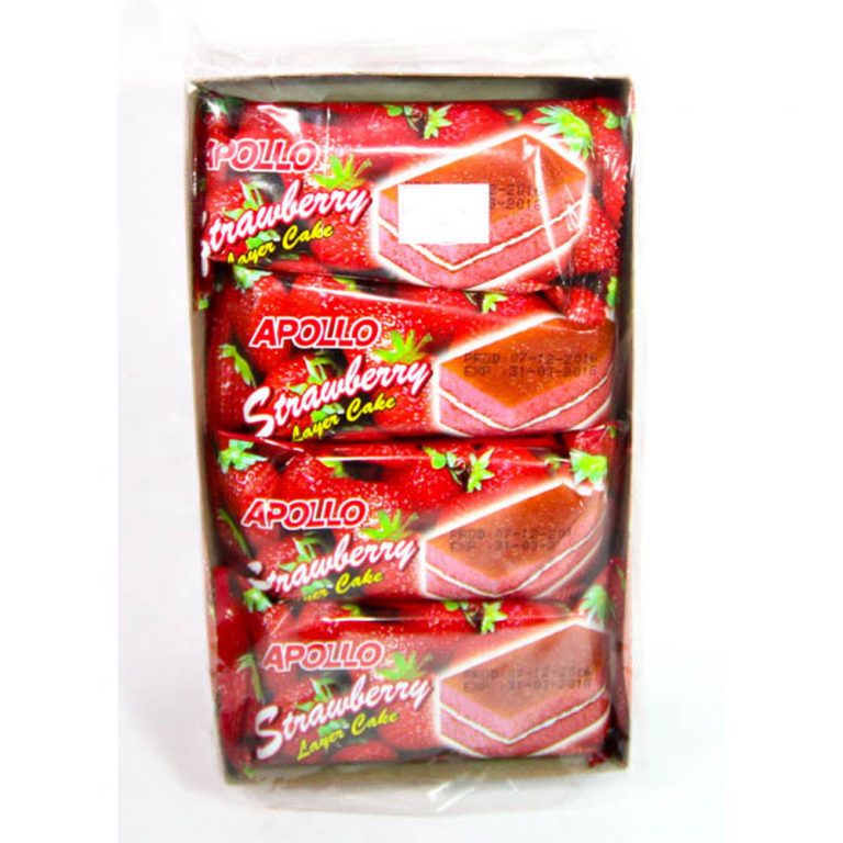 Apollo - Strawberry Layer Cake 24pcs - Asia Grocery Town