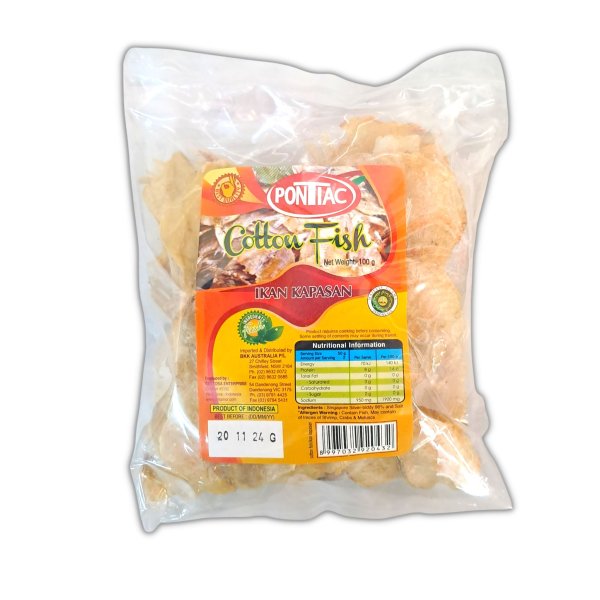 (INDONESIA) PONTIAC – Cotton Fish (Ikan Kapasan) 100G - Asia Grocery Town
