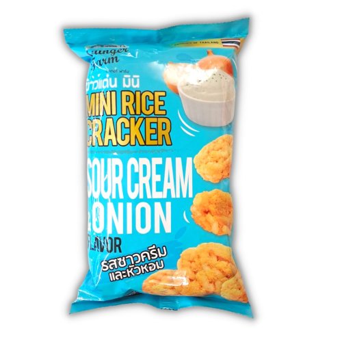 (THAILAND) YOUNGER FARM – Mini Rice Crackers Sour Cream Onion Flavor ...