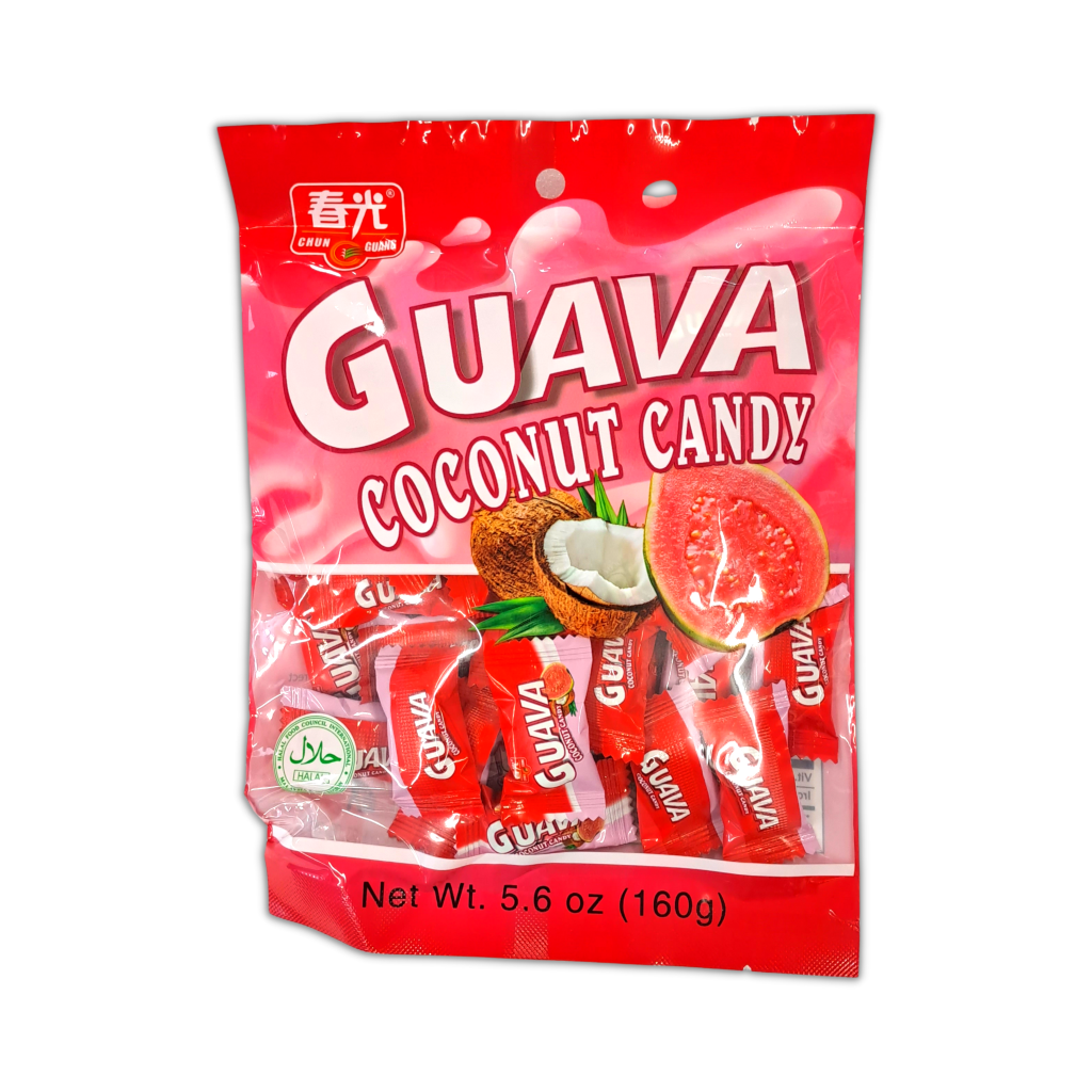 (CHINA) CHUN GUAN- Guava Coconut Candy 160G - Asia Grocery Town
